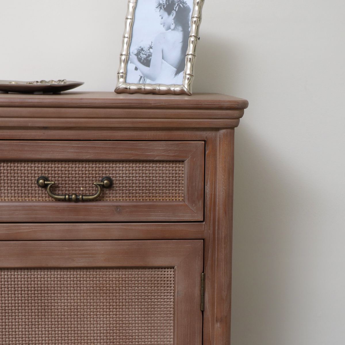 Wooden 3 Drawer Sideboard - Hessian Range | Flora Furniture